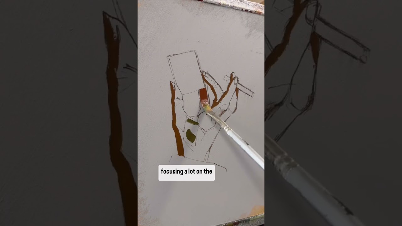 Who likes painting hands? This was a quick hand study for a future painting #helpmemakethismakesense