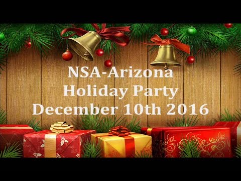 NSA Arizona Holiday Party Invitation