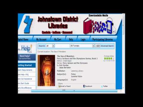 Downloading Audio Books using OverDrive