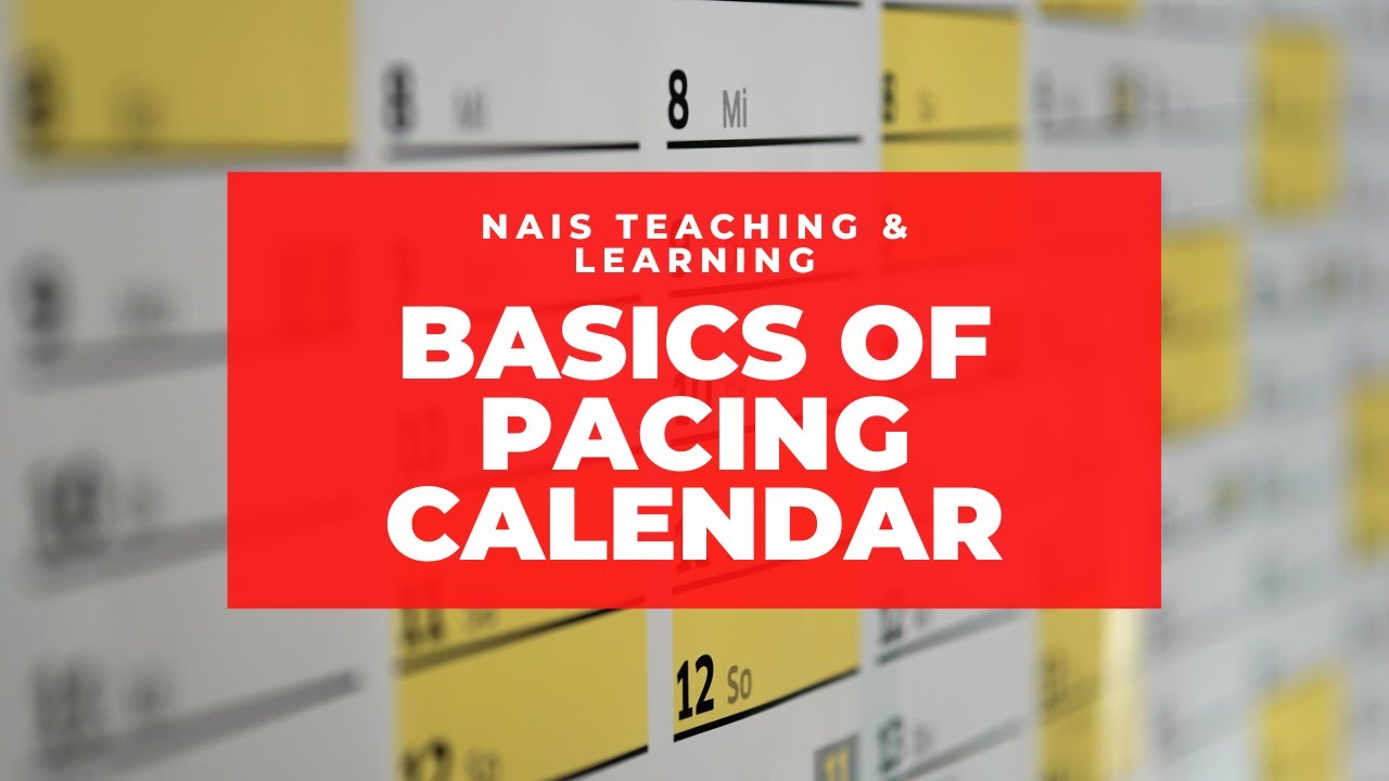 Basics of Creating a Pacing Calendar for Your Course