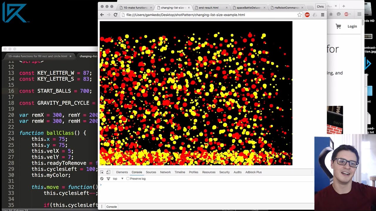 How to Code Many Objects - Gamkedo Fundamentals (+Particles Demo)