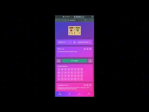 Bolt.new World's Largest Hackathon.  Multi-Lingo App. Tamazight Edition UI preview
