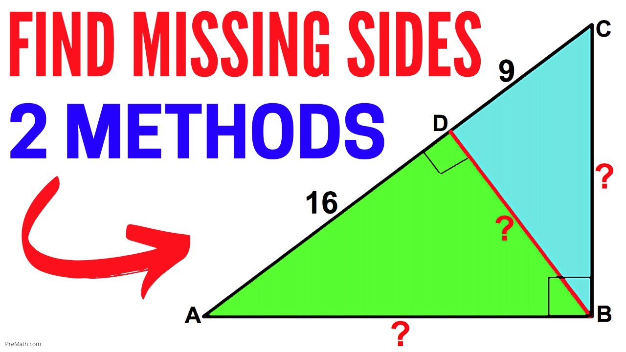Find the Three Missing Sides in 1 Minute | 2 Easy Methods