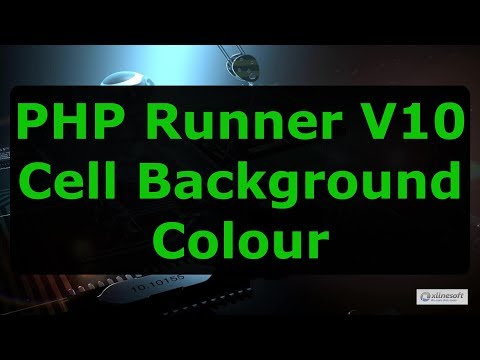 PHP Runner V10 Cell Background