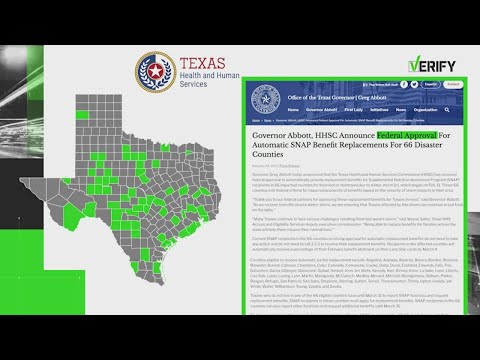 VERIFY: Why Harris County did not have their SNAP benefits automatically replaced
