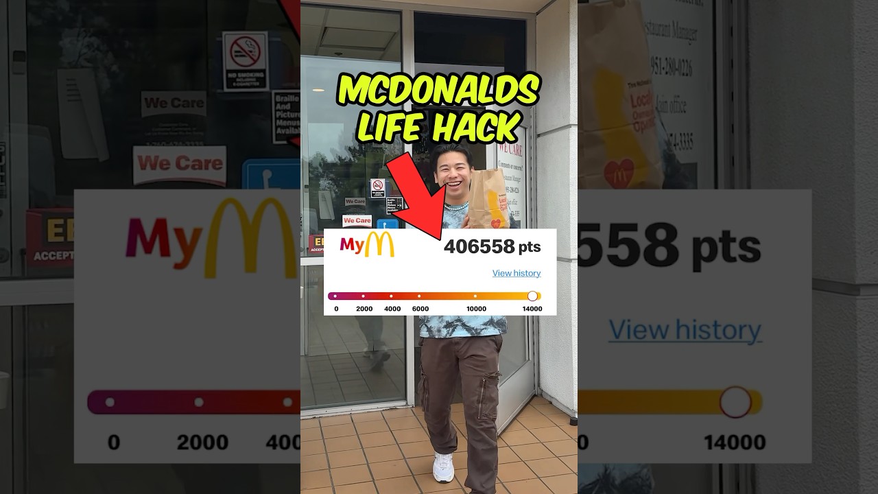 Life Hack for free food #mcdonalds #lifehacks