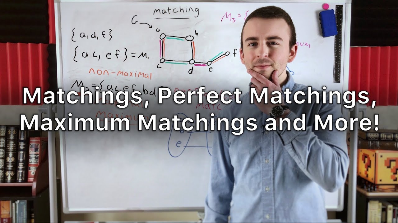 Matchings, Perfect Matchings, Maximum Matchings, and More! | Graph Theory