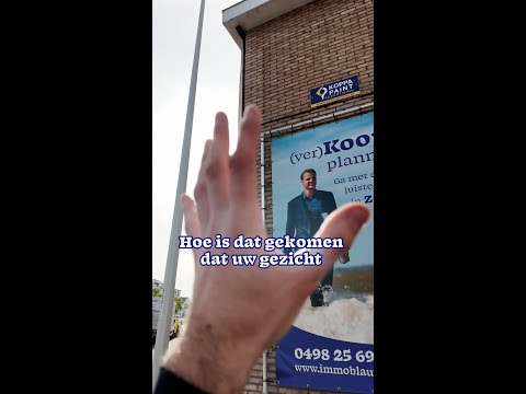 Billboard in Oostende op de gevel van bewoners #shorts