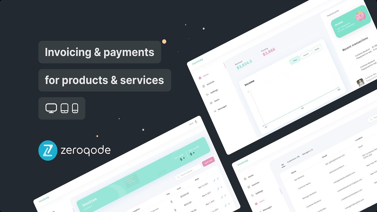 💰 Invoicely - New Invoices and Payments Template from Zeroqode - Showcase - Bubble Forum