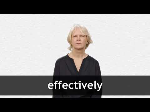 How to pronounce EFFECTIVELY in American English