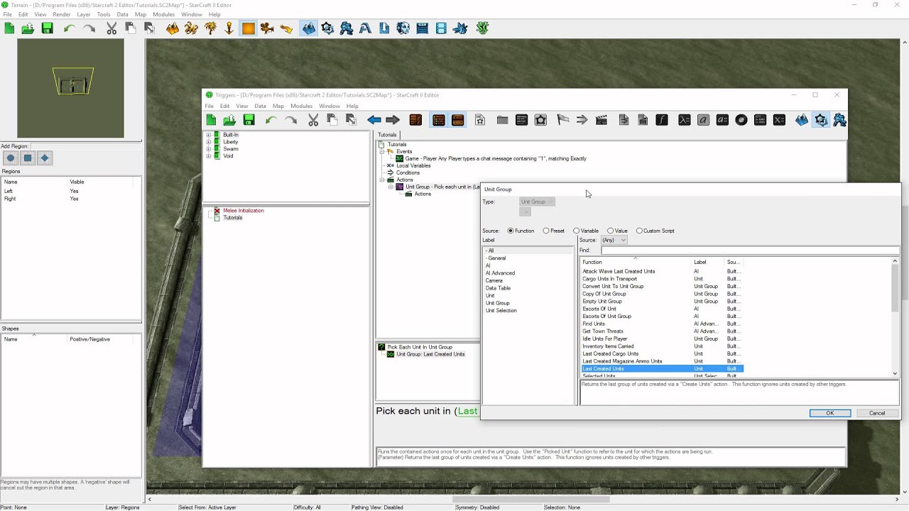 SC2 Editor Pick Each Unit Tutorial