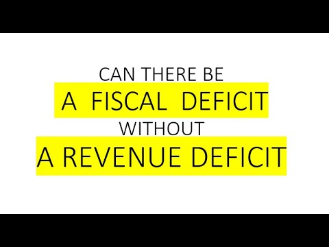 CAN THERE BEA FISCAL DEFICIT WITHOUT A REVENUE DEFICIT/ IN ENGLISH #Shorts