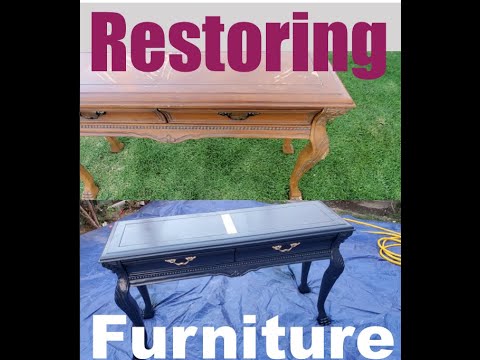 Restoring Furniture using RUST-OLEUM SPRAY PAINT
