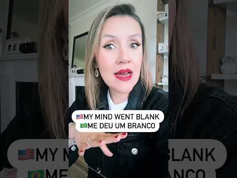 Como dizer "Deu branco" em InglΓͺs? #ingles #aprenderingles #inglesonline