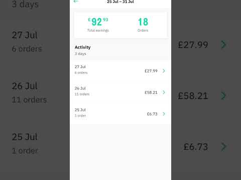 My earnings as an self employed delivery driver - Uber - deliveroo UK. Income before tax.