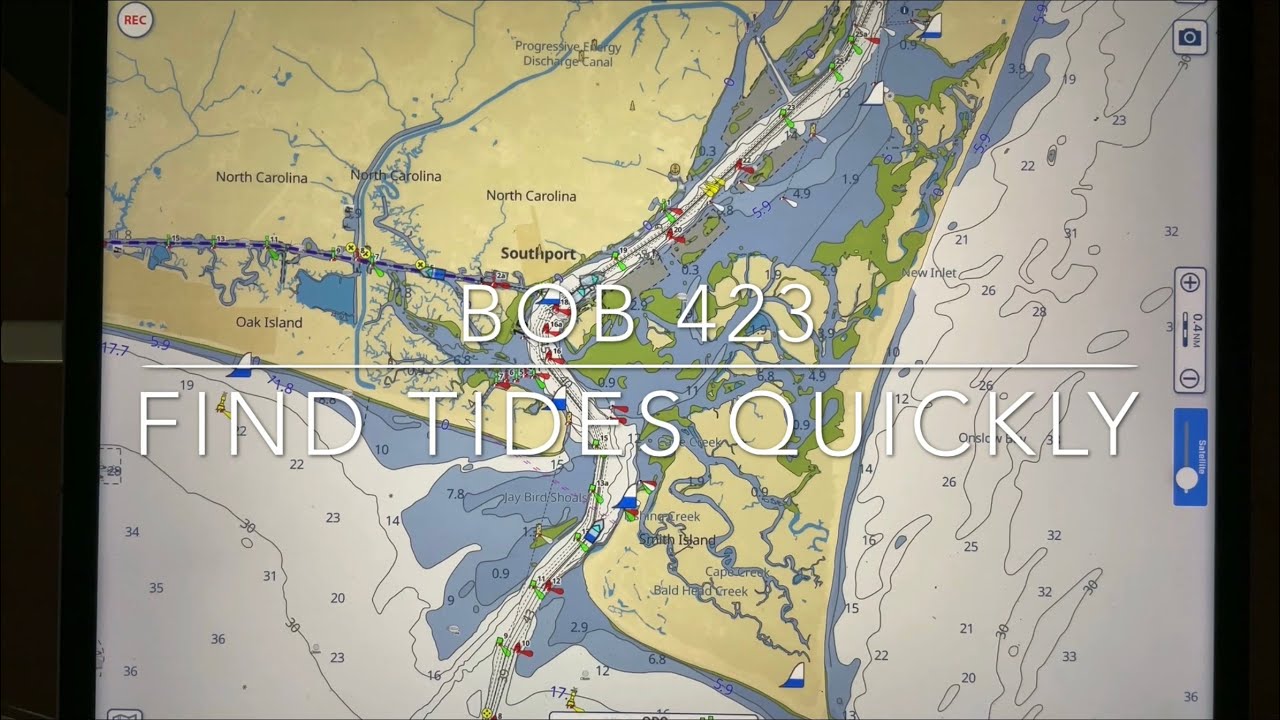 Bob 423 - Finding Tides Quickly   in Aqua Map