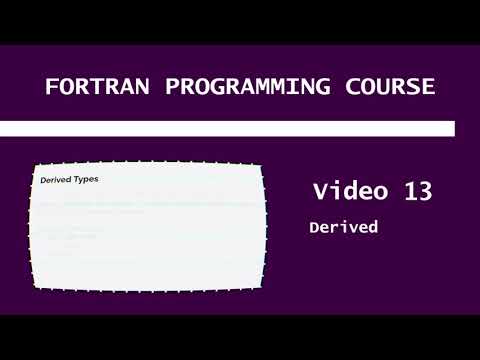 Fortran Programming Course - Derived Types and OOP