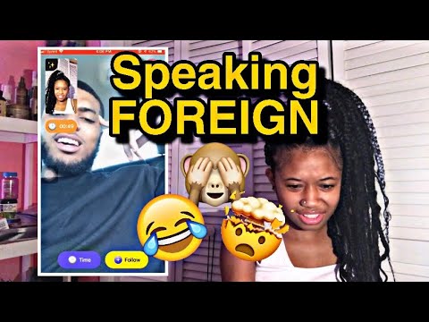 SPEAKING TO STRANGERS IN A FOREIGN LANGUAGE PRANK! Monkey App (MUST WATCH) | BlasianGirlLiyah