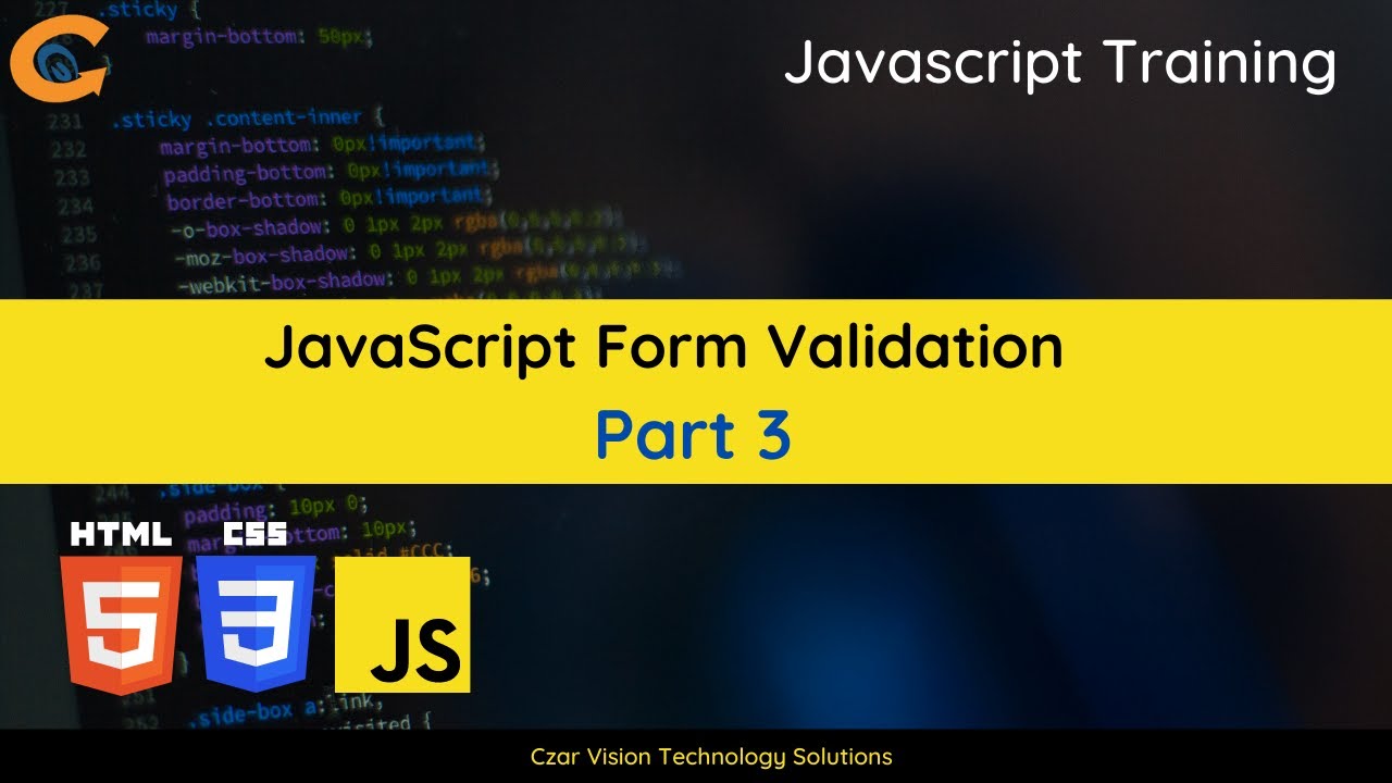 JavaScript Validation Regular Expression Part 3