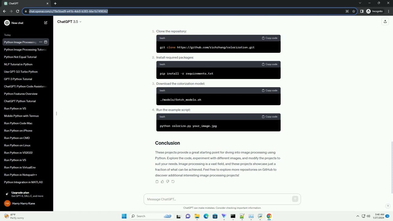 image processing python projects github