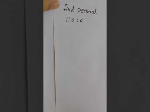 Find Decimal/ How To Find Decimal of 110101#decimal#shorts#susmitamaths#computer