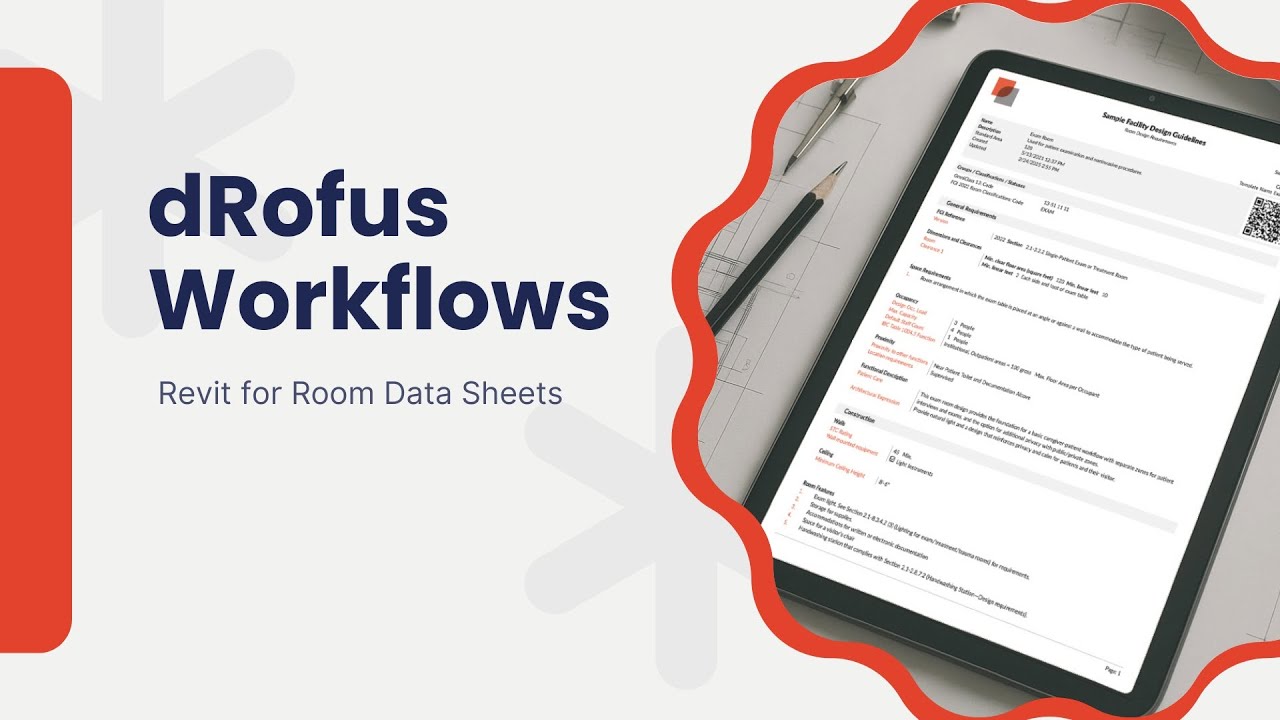 dRofus Workflows - Revit for Room Data Sheets