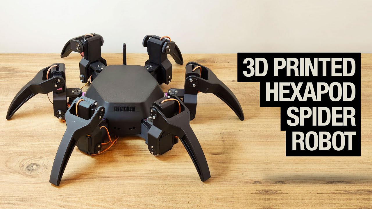 3D Printed RC Hexapod Spider Robot