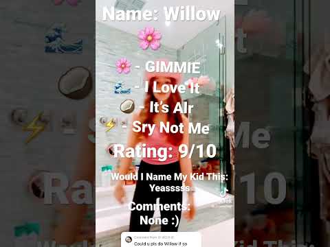 Willow ~ Please Subscribe ⭐️⭐️ #aesthetic #recommended #names #willow