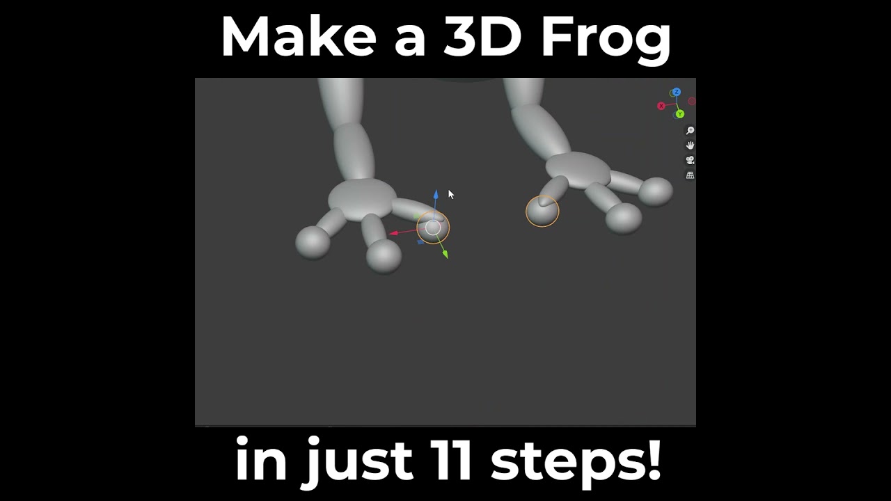 Make a 3D frog in 11 Easy steps!