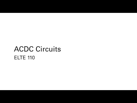 What to Expect in ELTE 110: ACDC Circuits | Johnson County Community College