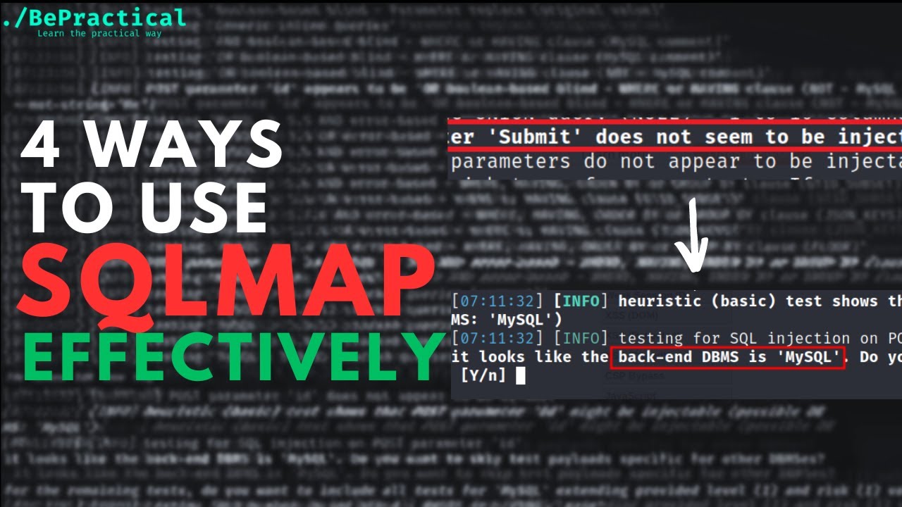 4 Ways To Use SQLMAP Effectively For  SQL Injection! | Bug Bounty | 2024
