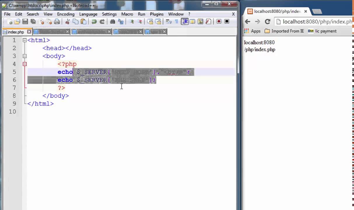 PHP Tutorial -  Super Global Variables ($_SERVER)