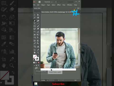 Remove Background in Adobe Illustrator #shorts #adobeillustrator