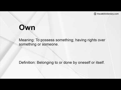 Own Meaning