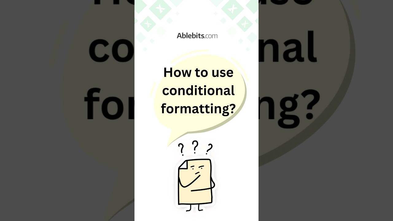 Conditional formatting in #Excel