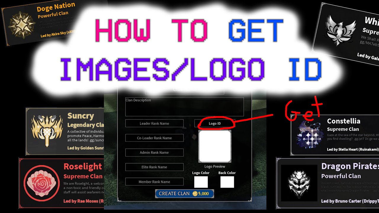 How to get Logo ID in Arcane Odyssey |ROBLOX