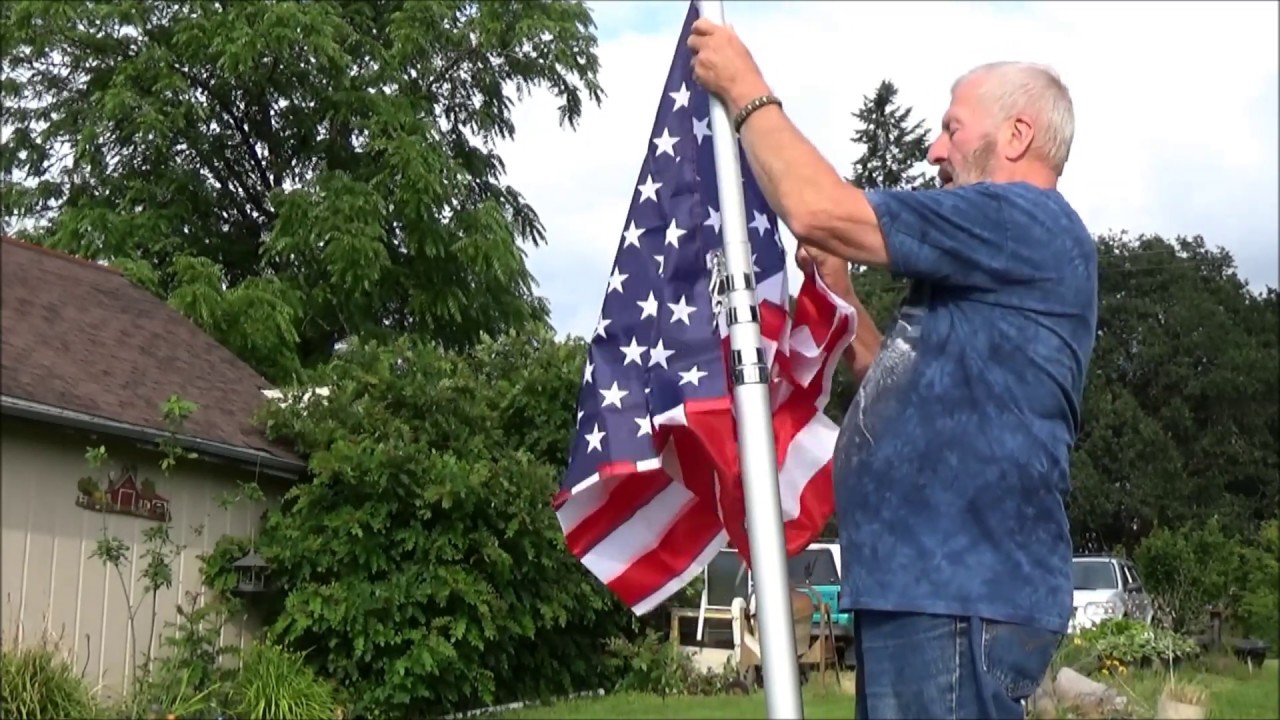 Harbor Freight Flag Pole Unboxing and Install