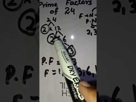Factors of 24 using factor tree method | Prime factors of 24 using factor tree | factor tree of 24