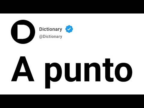 A punto Meaning In English