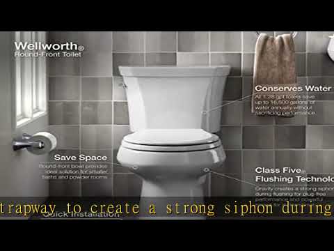 Kohler K-3977-7 Wellworth Toilet, Black