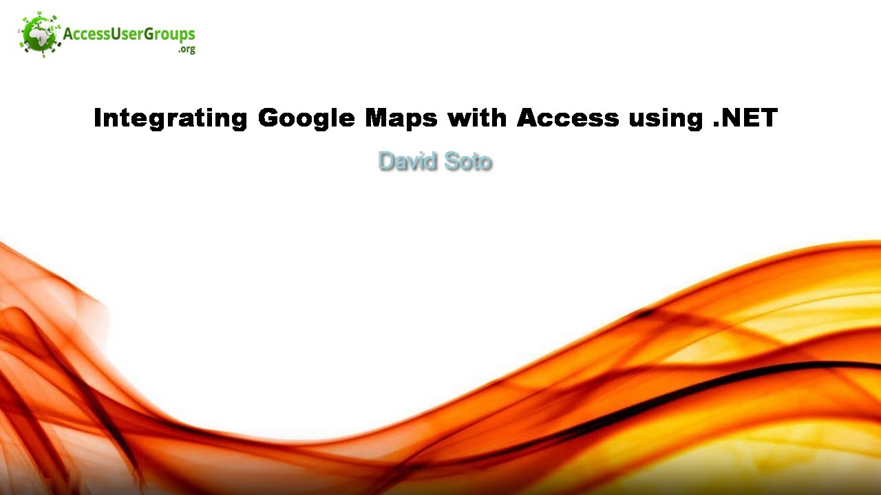 ET: Integrating Google Maps with Access using .Net, by David Soto - Access ET