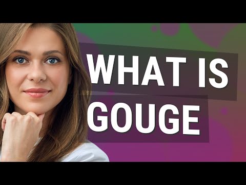 Gouge | meaning of Gouge