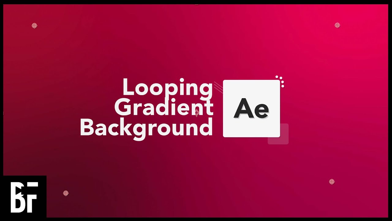 Create a LOOPING Animated Gradient Background - After Effects Tutorial