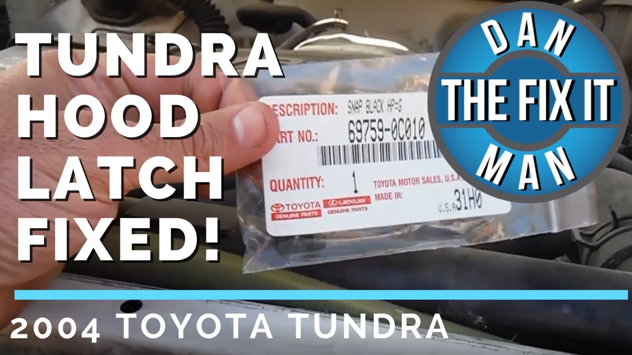 2004 TOYOTA TUNDRA HOOD LATCH CLIP REPLACEMENT - SUPER EASY FIX