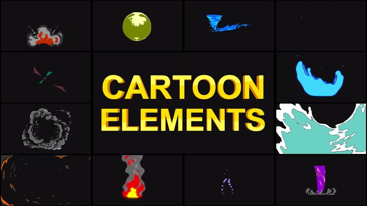 Cartoon Elements Pack Unity Preview