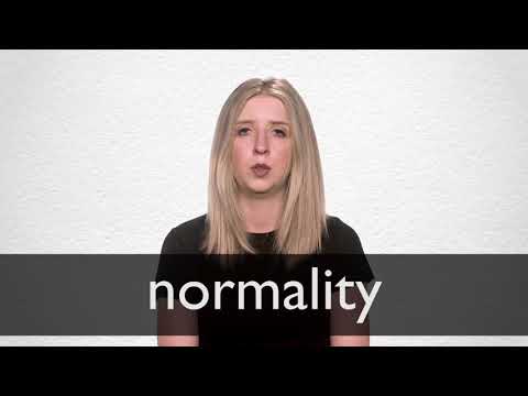 NORMALITY definition and meaning | Collins English Dictionary