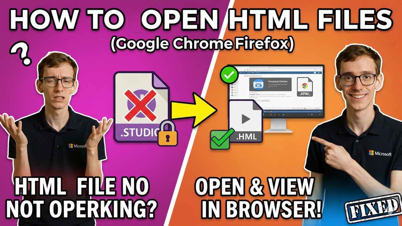 How to Open HTML Files (Google Chrome or Firefox)