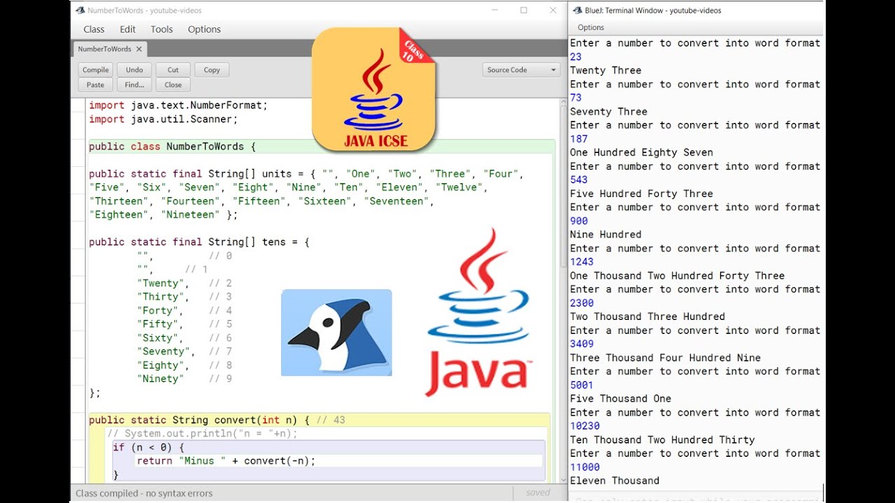 Converting Number to Words | Java Program | Comment Request | Subscribe for More |