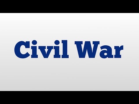 Civil War meaning and pronunciation