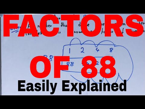 Factor of 88|How to find factor of 88|Find all factors of 88|Find the factor of 88|88 factors